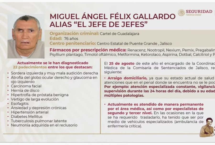 Suspenden excarcelación de Miguel Ángel Félix Gallardo, el 'Jefe de ... Suspenden excarcelación de Miguel Ángel Félix Gallardo, el 'Jefe de ...